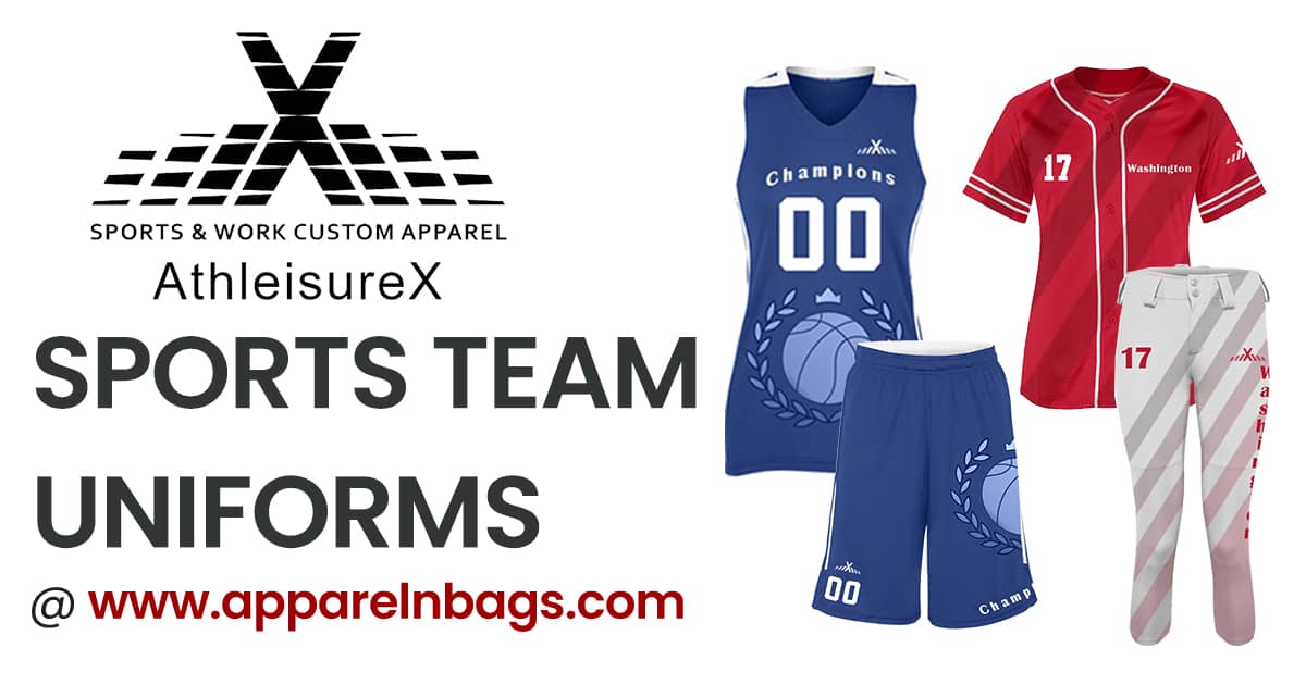 Premium grade Full Custom Sports Team Uniforms | ApparelnBags