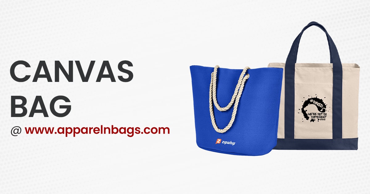 Buy Stylish Design Custom Canvas Bags in Bulk | ApparelnBags