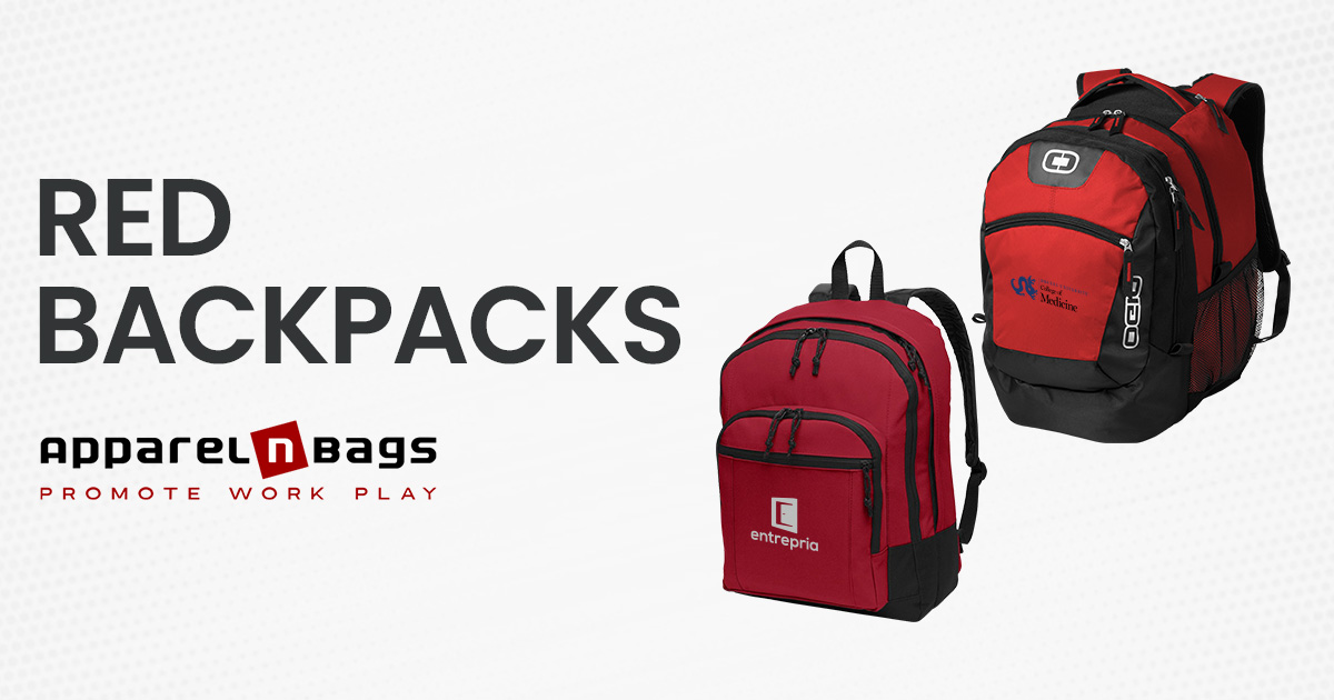 Plain Red Backpacks | Save Big on Bulk Red Backpacks