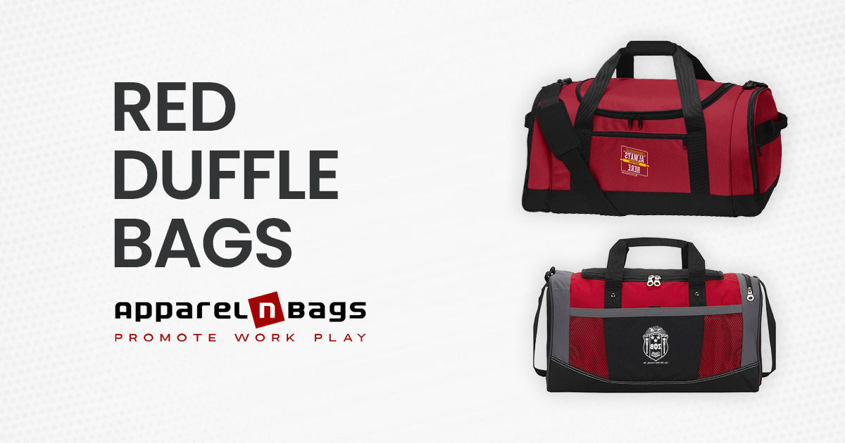 Shop Red Duffle Bags | Red Wholesale Duffle Bags