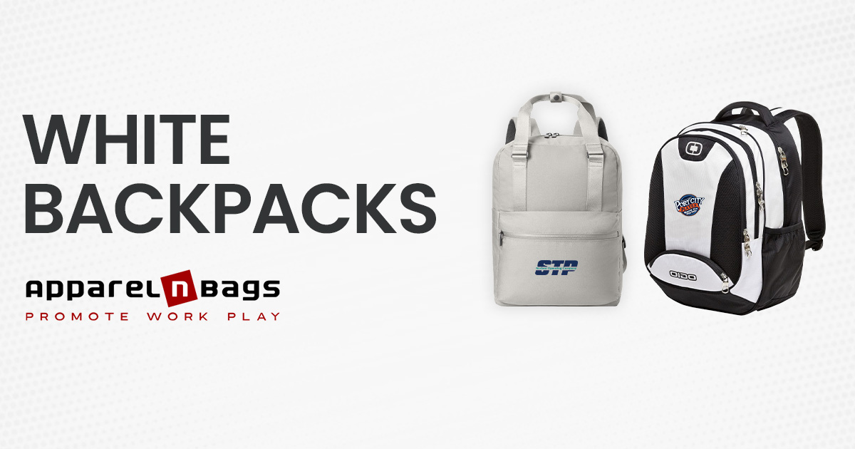 Plain White Backpacks | Save Big on Bulk White Backpacks