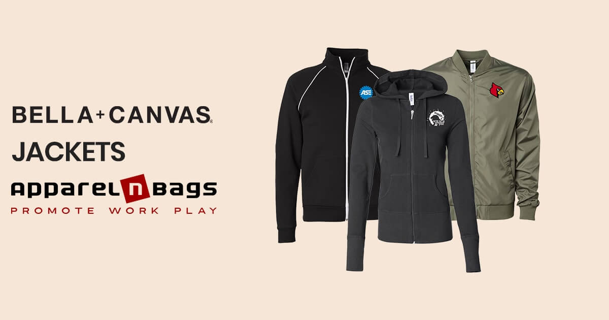 Shop Custom Bella Canvas Jackets at Wholesale Rates | ApparelnBags