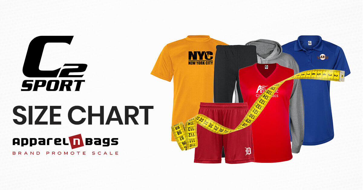 C2 Sport Size Chart | C2 Sport Apparel Sizing Guide