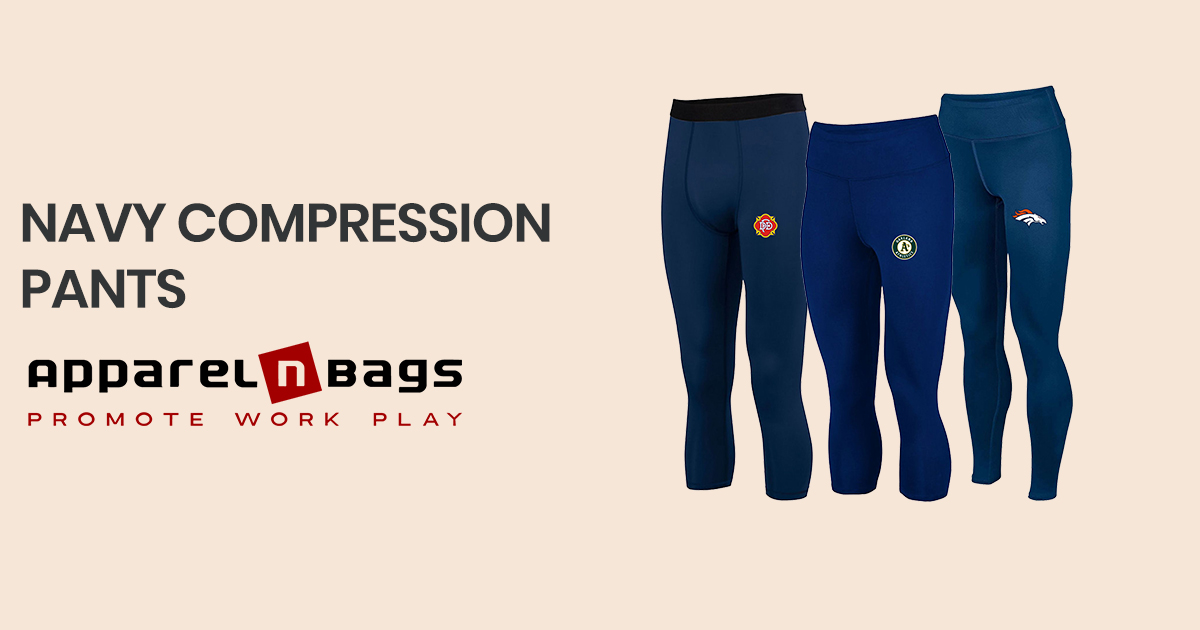 Men’s Navy Compression Pants | Wholesale Navy Compression Pants