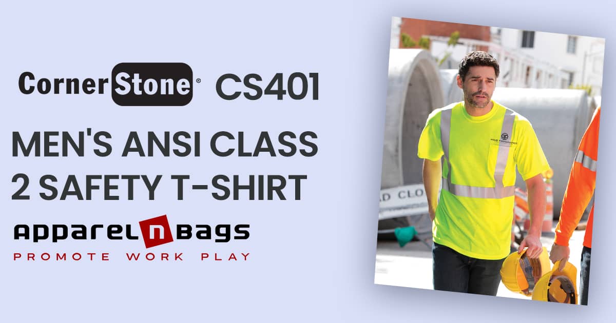 Cornerstone CS401 Men's ANSI Class 2 Safety T-Shirt