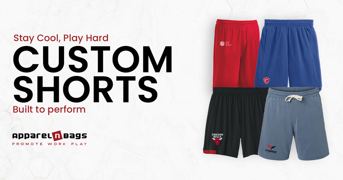 Shop Custom Shorts | Embroidered Shorts at ApparelnBags