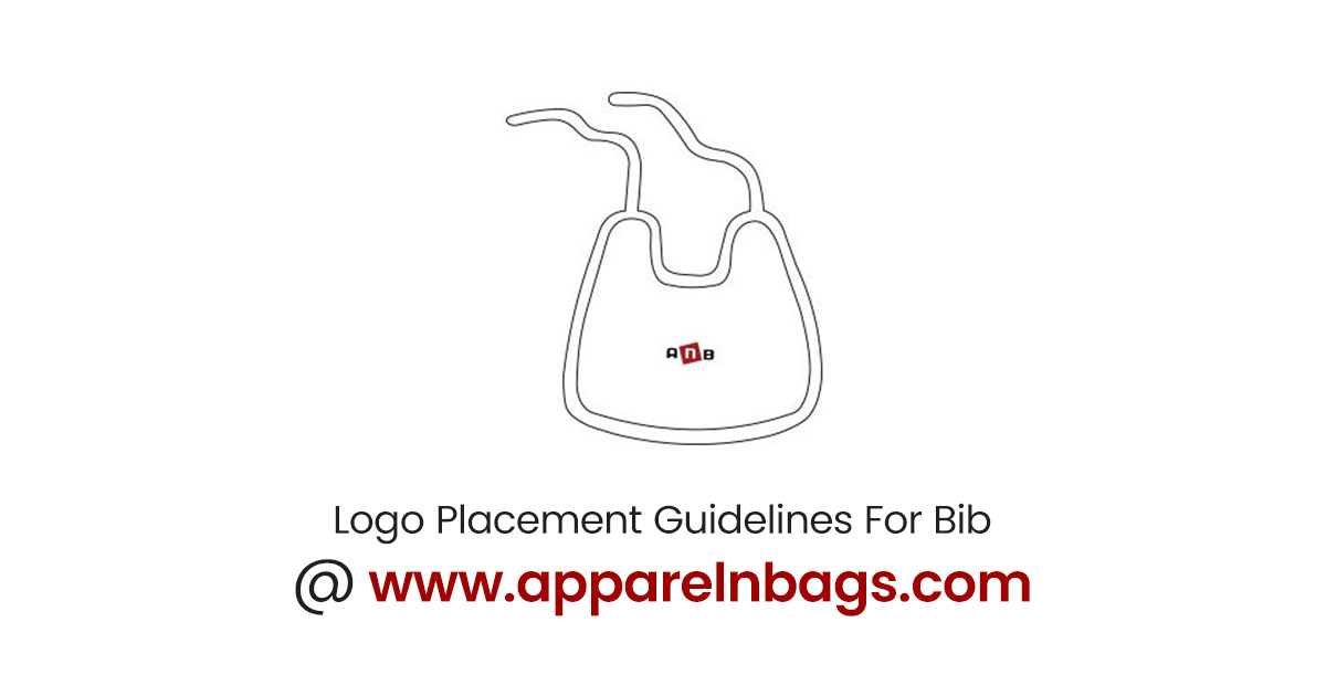 Bib Logo Embroidery Placement Guide | ApparelnBags.com