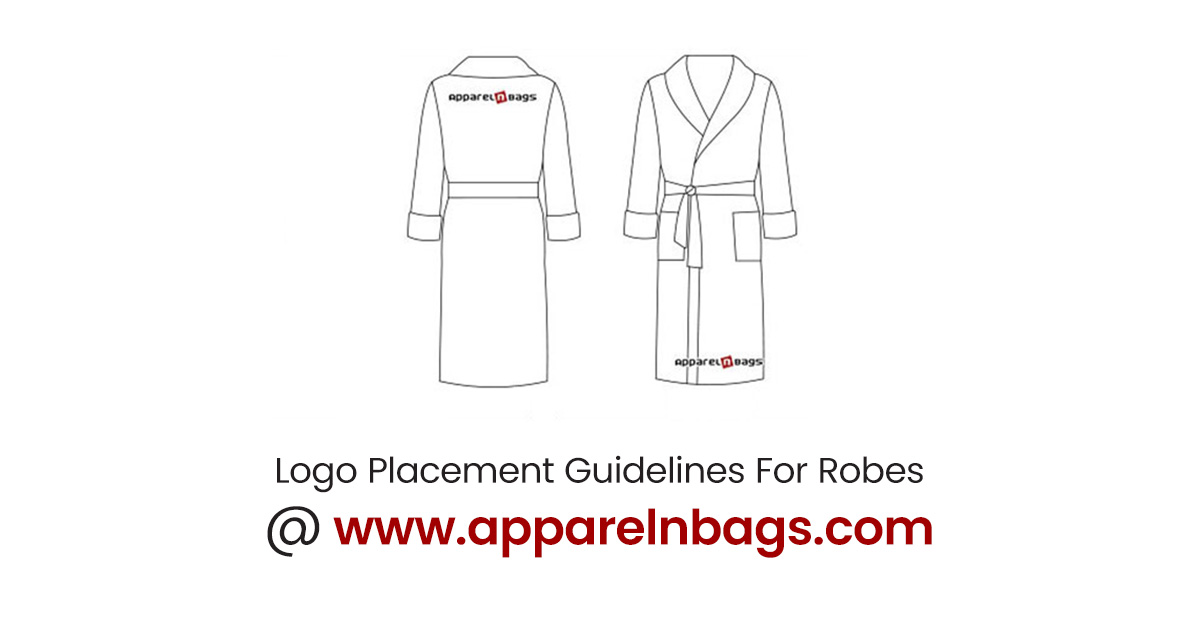 Robes Logo Embroidery Placement Guide | ApparelnBags.com