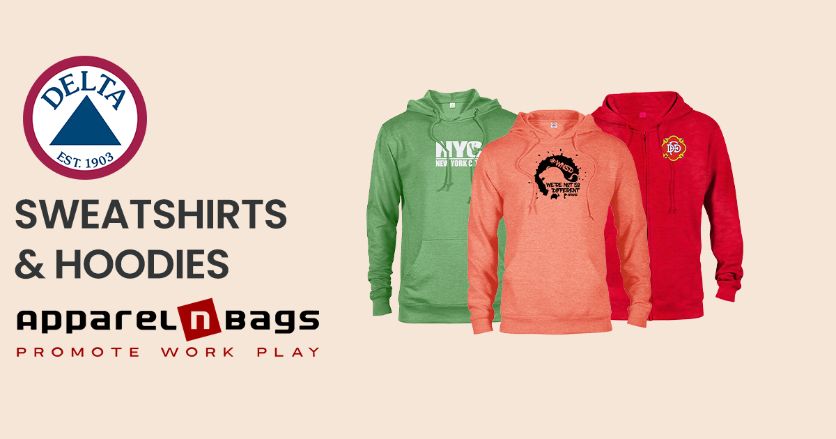 Wholesale Delta Sweatshirts - Custom Delta Hoodies in Bulk