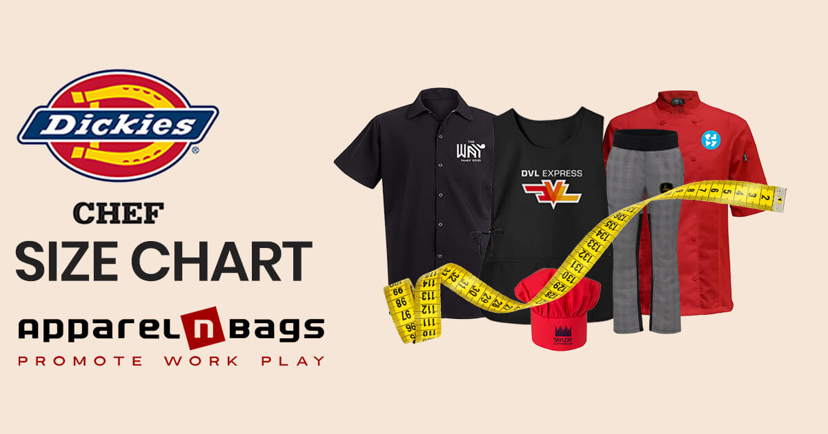Dickies Chef Size Chart | Dickies Chef Fit Guide