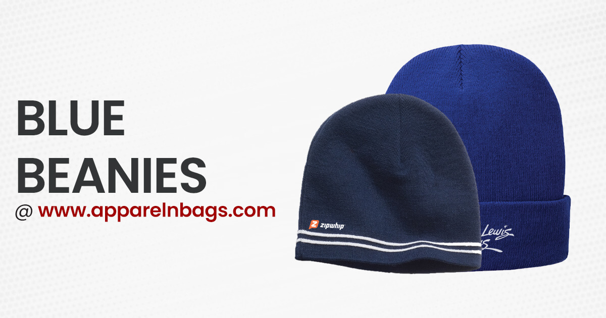 Wholesale Blue Beanies for Men | Custom Blue Beanie for Ladies