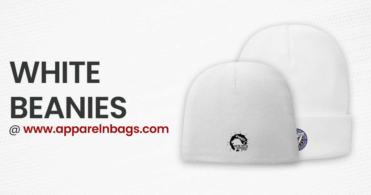 Wholesale White Beanies for Men | Custom White Beanie for Ladies