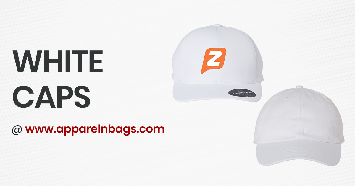 Shop Wholesale White Hats | Custom Mens White Caps in Bulk