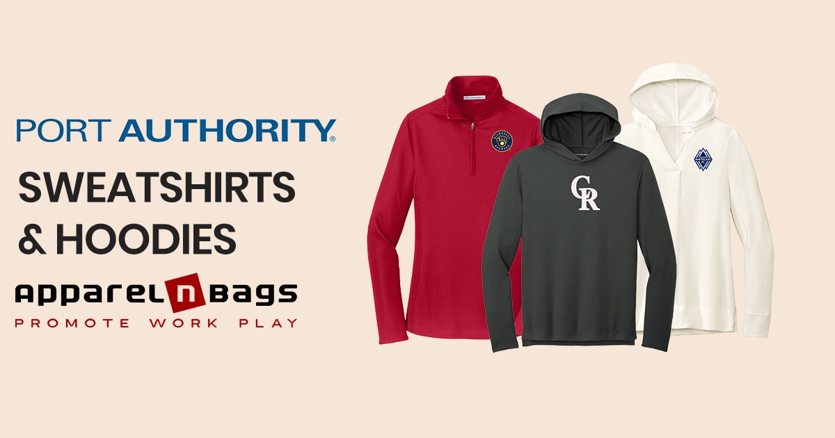 Shop Custom Port Authority Sweatshirts and Hoodies at ApparelnBags