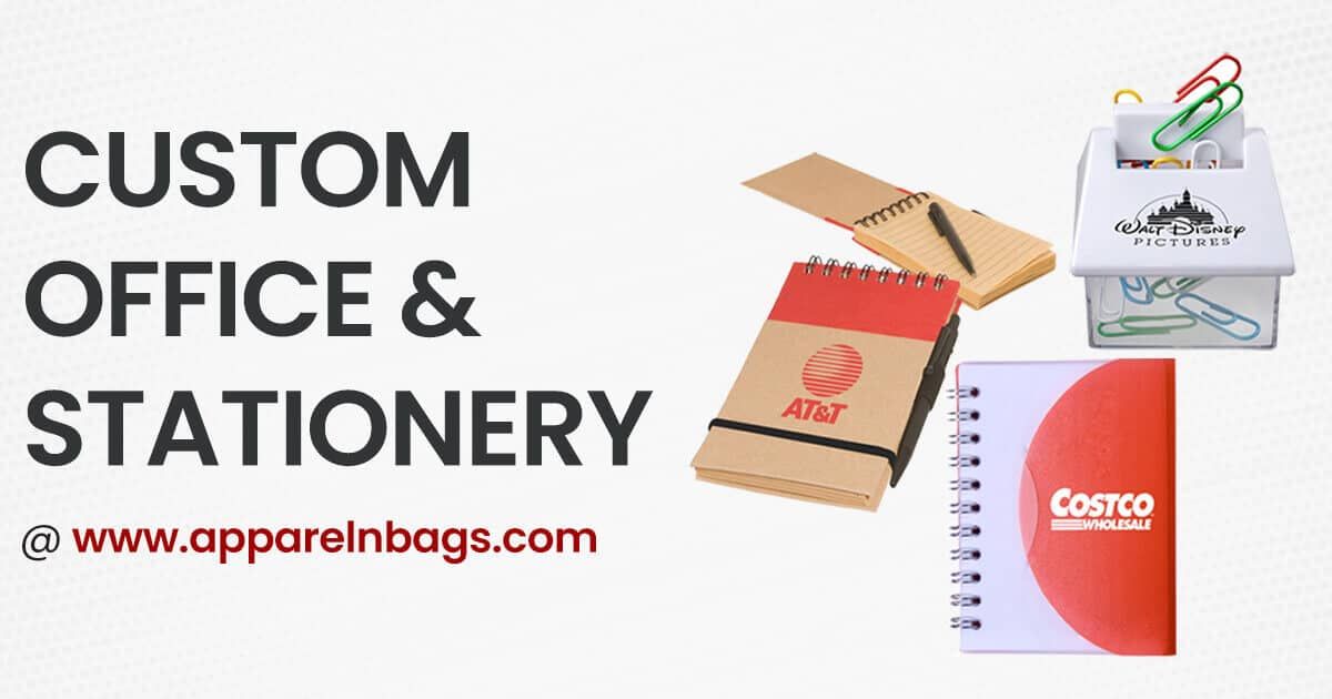 Custom Office stationery supplies in Bulk | ApparelnBags