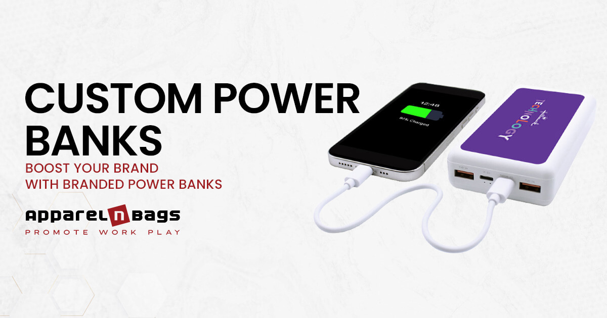 Custom Power Banks | Portable Charger with Name or Logo