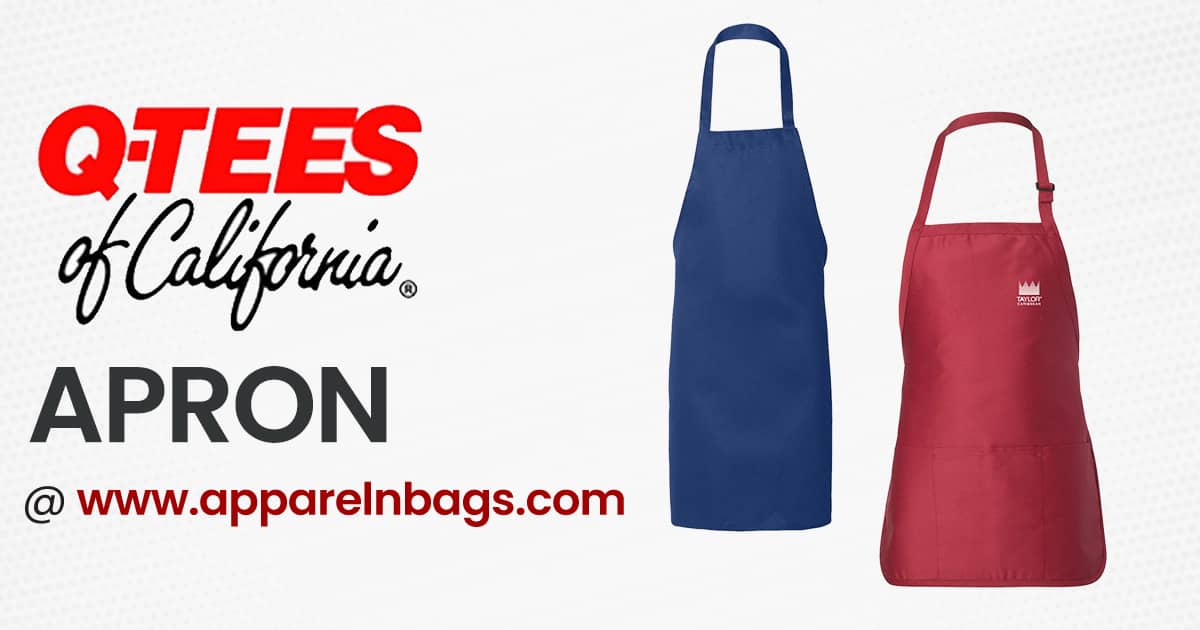 Shop Q-tees full Length Pocket Aprons - ApparelnBags