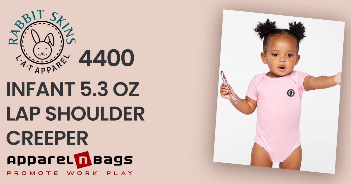 Rabbit Skins 4400 | Rabbit Skins 4400 Infant 5.3 oz Lap Shoulder Creeper
