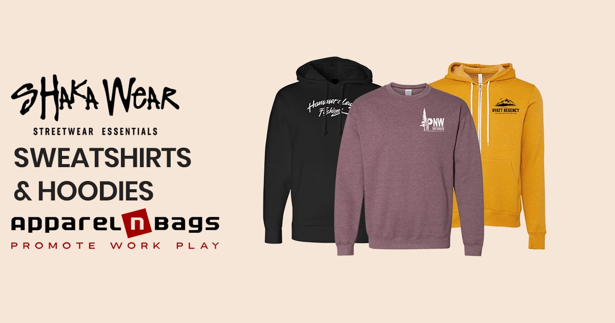 Custom Shaka Wear Sweatshirt | Shaka Wear Hoodies in Bulk