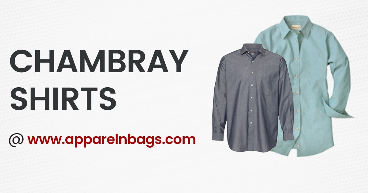 Stylish Design Custom Chambray Shirts at ApparelnBags.com