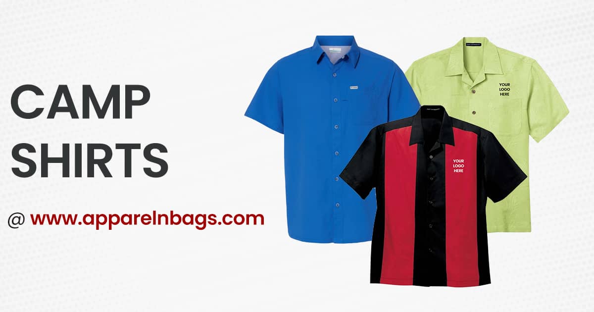 Stylish Design Custom Camp Shirts in Bulk | ApparelnBags