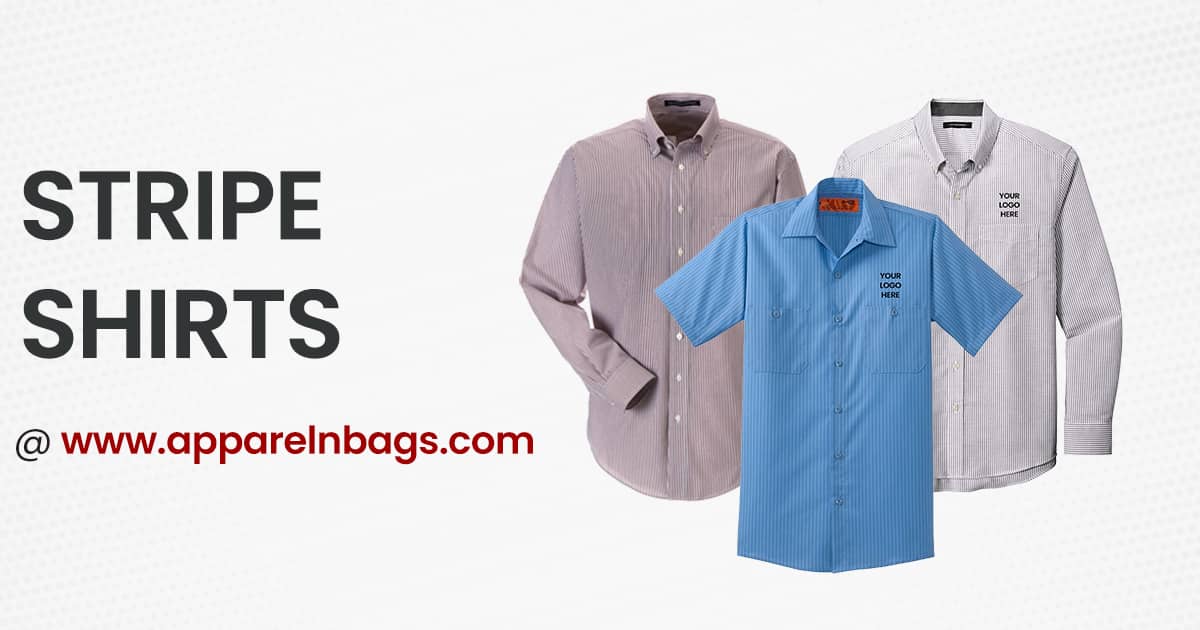 Stylish Design Custom Striped Dress Shirts | ApparelnBags