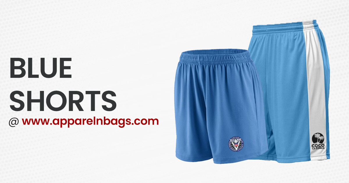 Wholesale Blue Shorts for Women | Custom Mens Blue Shorts