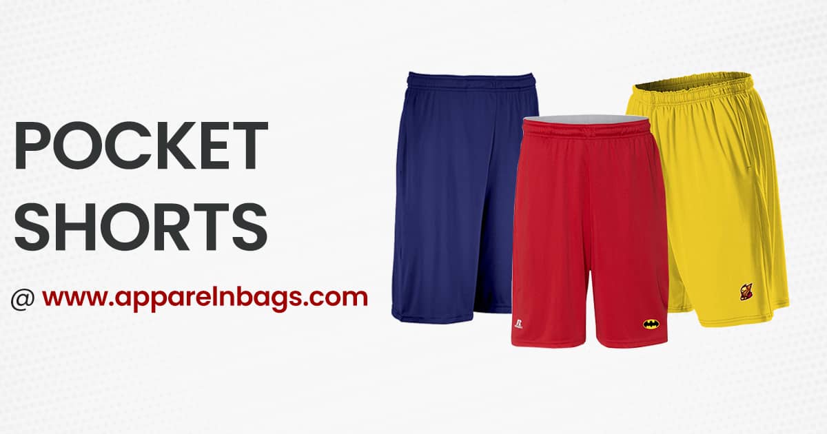 Budget-friendly Custom Pocket Shorts in Bulk | ApparelnBags