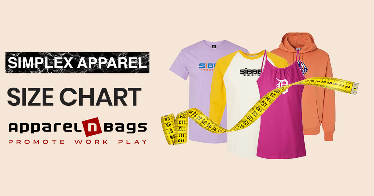 Simplex Apparel Size Chart | Simplex Apparel Sizing Guide