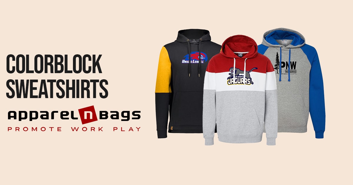 Wholesale Colorblock Sweatshirts - Custom Colorblock Hoodies