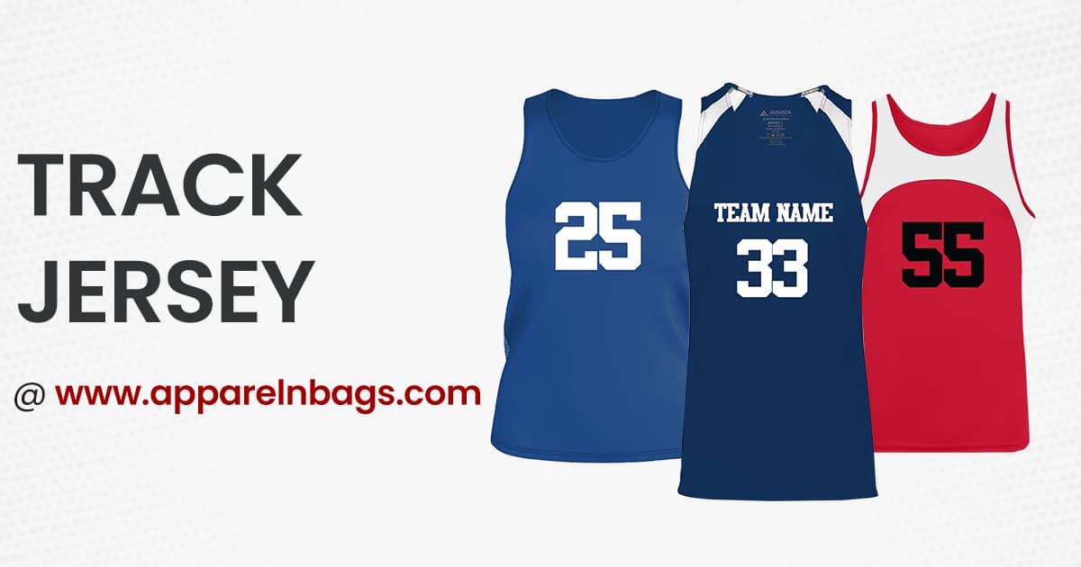 Custom Track Jersey - Running Shirts in Bulk | ApparelnBags