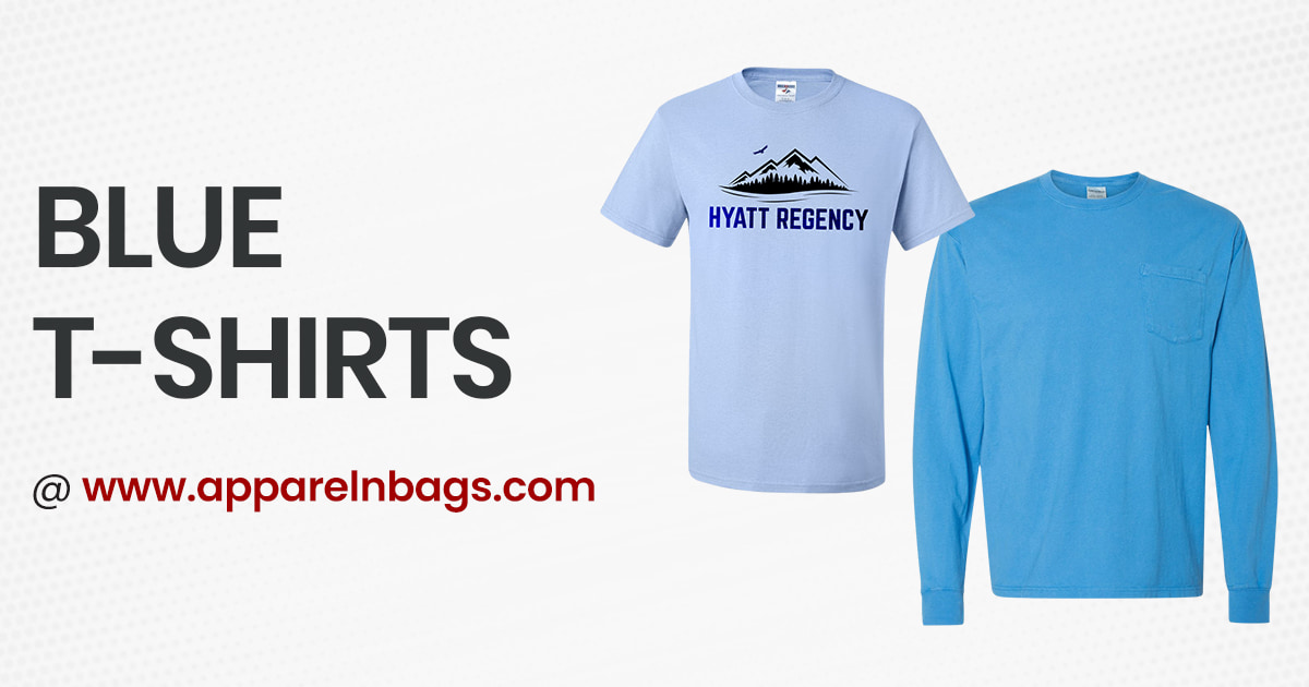 Blank Blue T-Shirts Wholesale | Custom Blue Tees in Bulk
