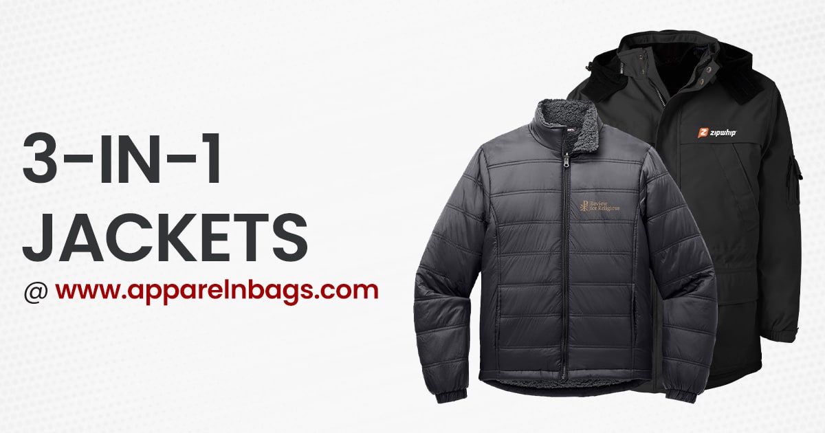 Affordable and Stylish Custom 3 in 1 jacket at ApparelnBags
