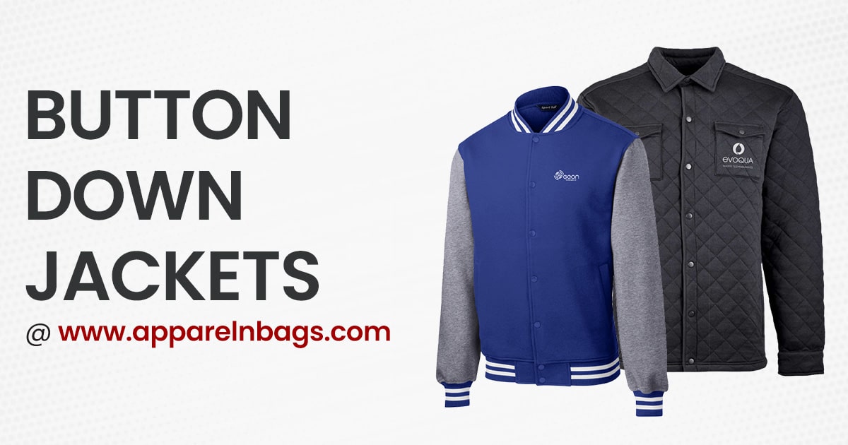 Budget-friendly Custom Button Down Jacket at ApparelnBags
