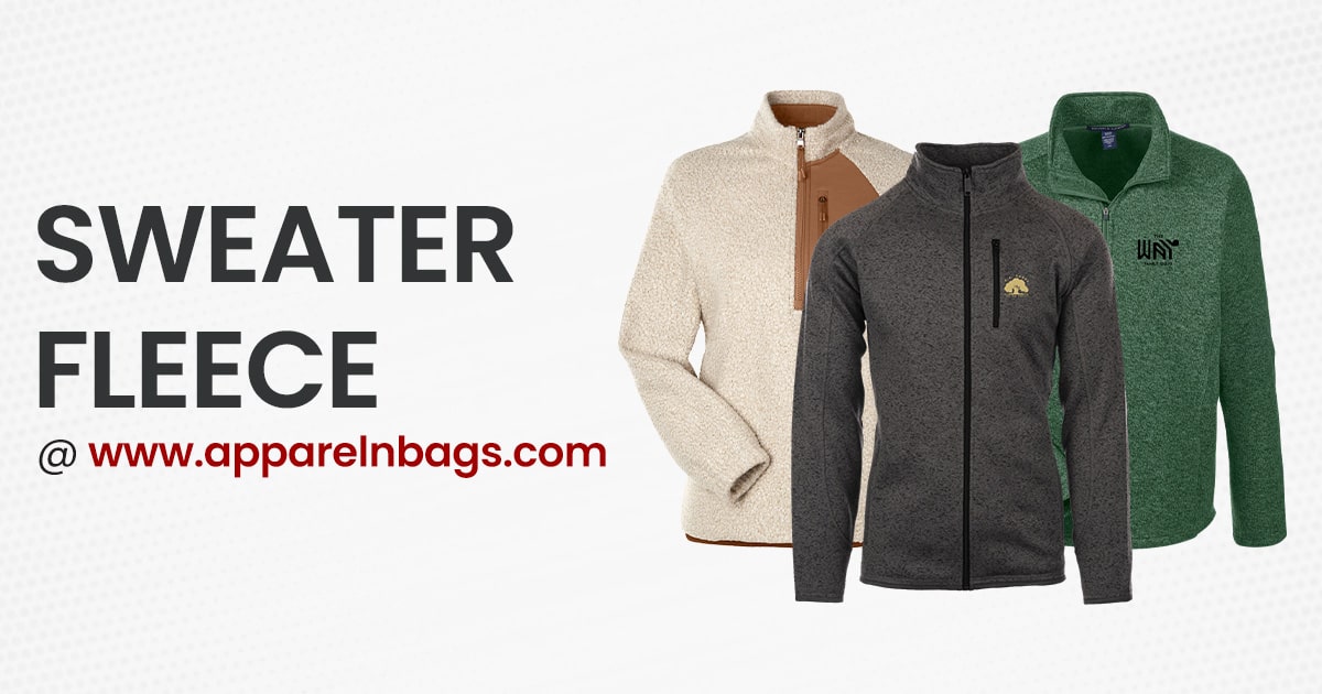 Shop Budget-friendly Custom Fleece Sweaters at ApparelnBags