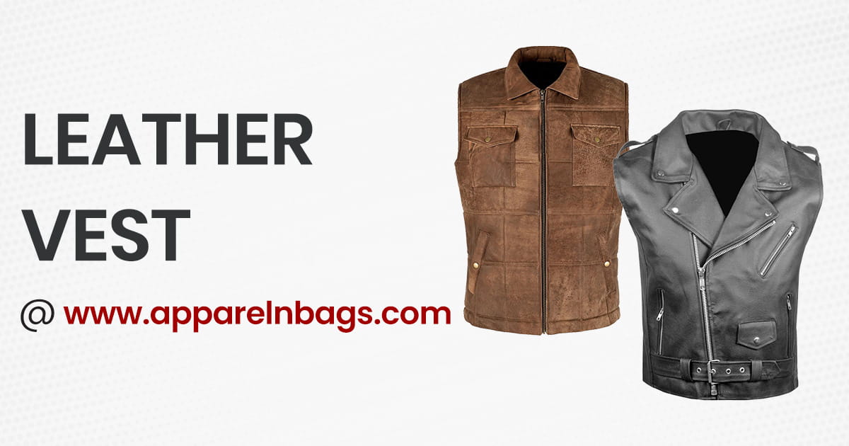 Shop Budget-friendly Custom leather vests at ApparelnBags