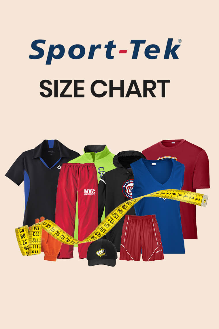 Sport Tek Size Chart - Sport Tek Youth Size Chart