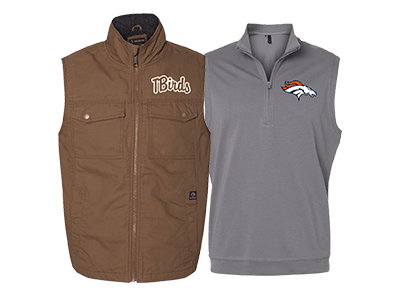 Shop Stylish Design Custom vests with Logo at ApparelnBags.